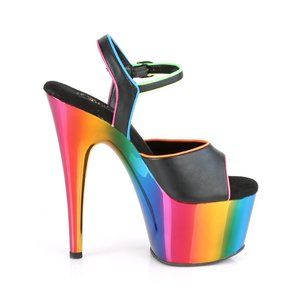 Shoes | Platform Glow Rainbow High Heel Shoes | Poshmark
